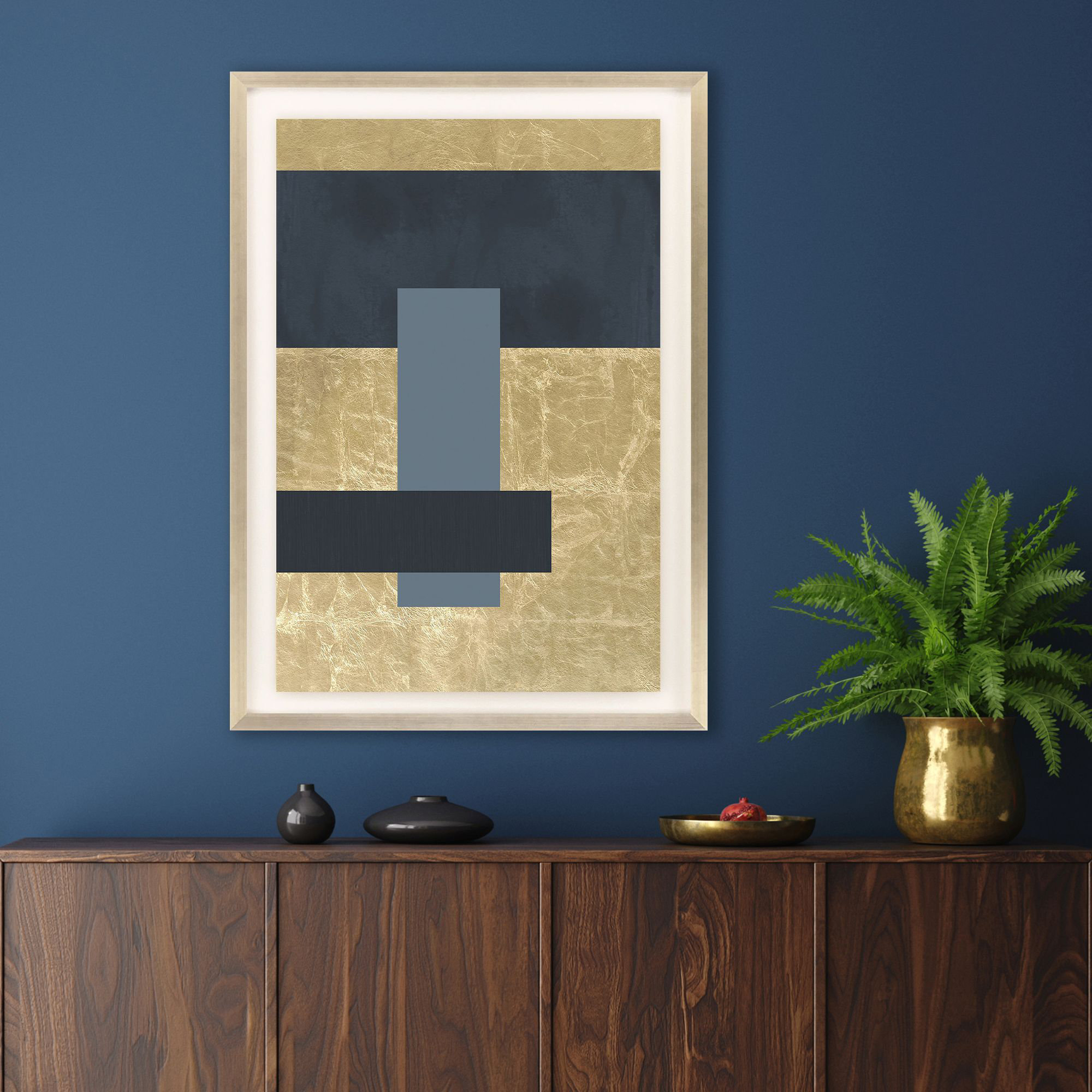Paragon Gold Colorblock I | Wayfair