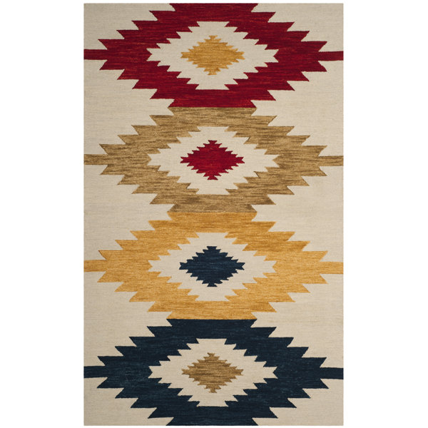 Union Rustic Deyoung Hand Tufted Wool Geometric Rug & Reviews | Wayfair
