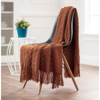 Chanasya Round Pearl Textured Super Soft Throw & Reviews | Wayfair