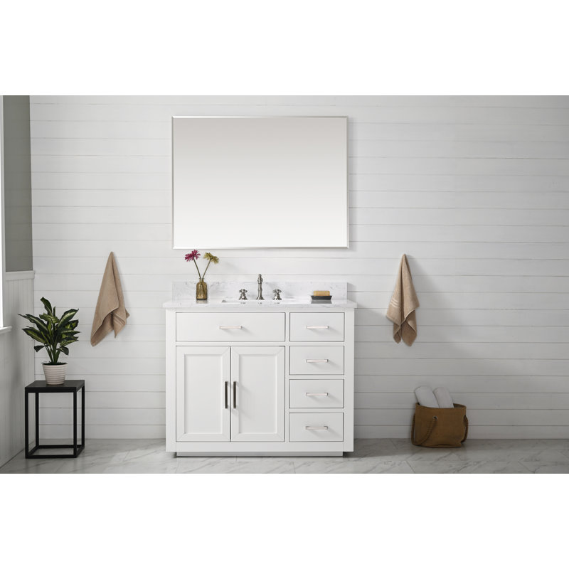 Sand & Stable Ingalls 42'' Single Bathroom Vanity with Quartz Top ...
