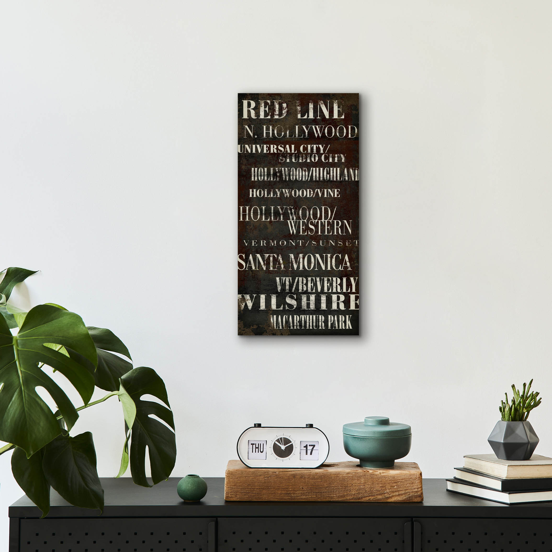 Trinx La Red Line' by Art Licensing Studio Acrylic Glass Wall Art | Wayfair