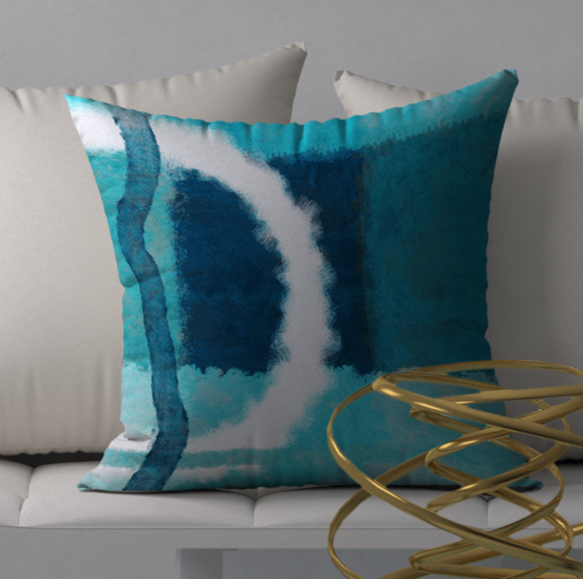 LeRoi Products Abstract Reversible Throw Pillow | Wayfair