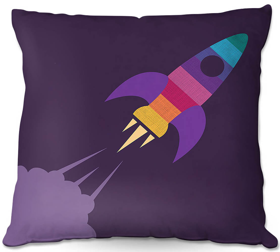 DiaNoche Designs Couch Rocket Nursery Throw Pillow | Wayfair