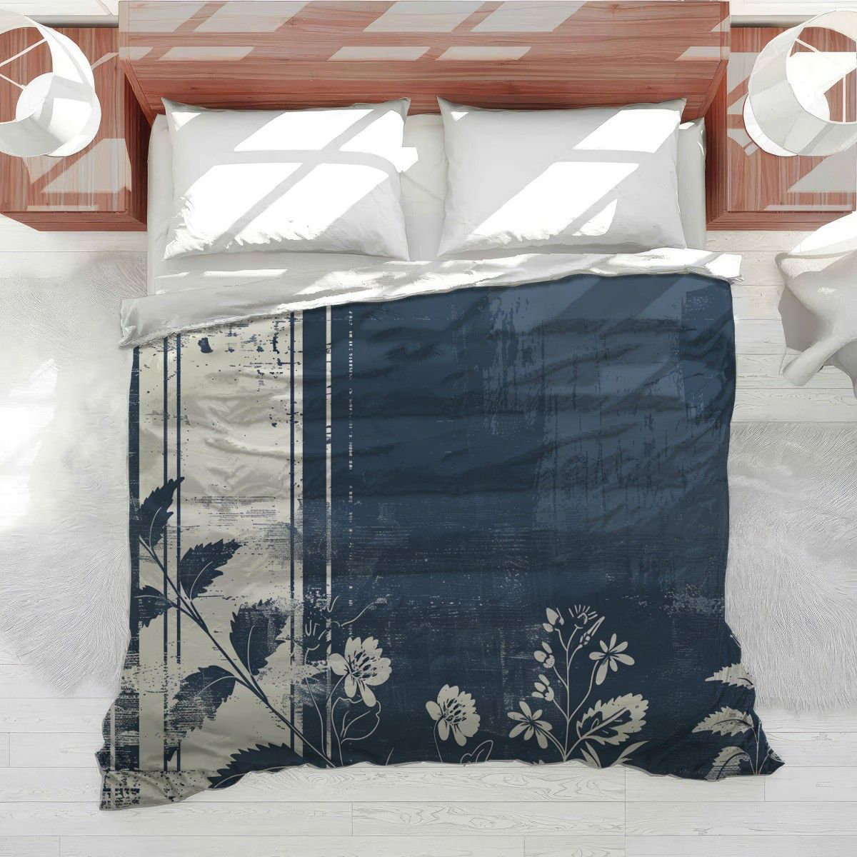 VisionDecor Botanical Bedding Cool Pattern Comforter Abstract | Wayfair
