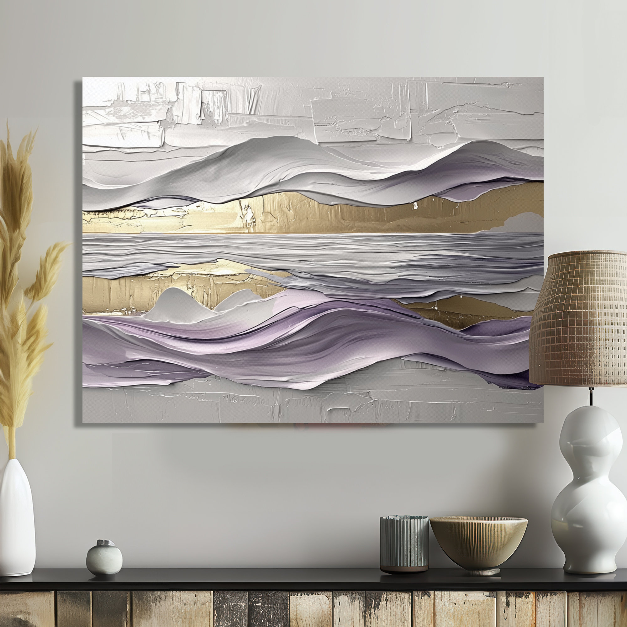 Mercer41 Lavender And Stones Transtitional Horizon III - Transitional ...