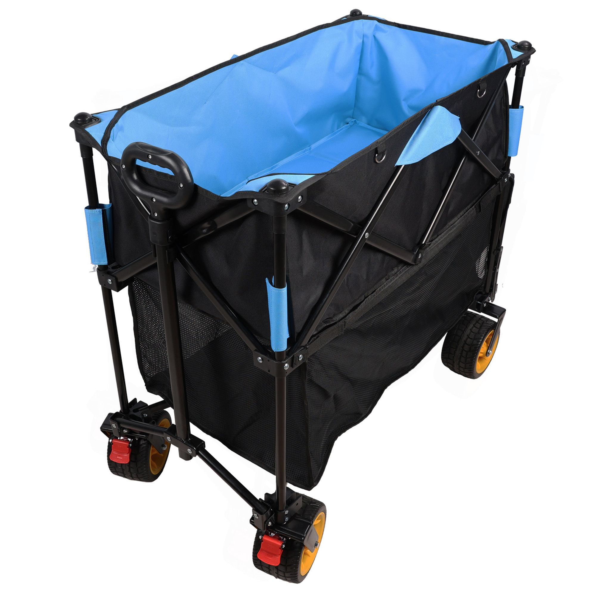 TYUNABRN Big Large Capacity Folding Cart Extra Long Extender Wagon Cart ...
