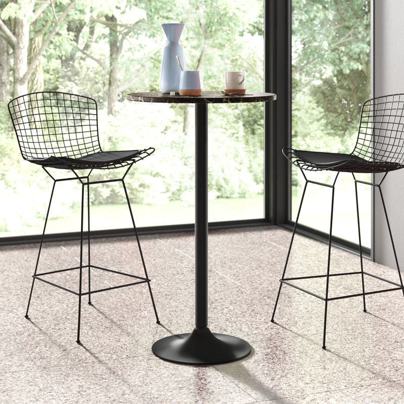 Ivy Bronx Azhaan Counter Height Pedestal Dining Table | Wayfair