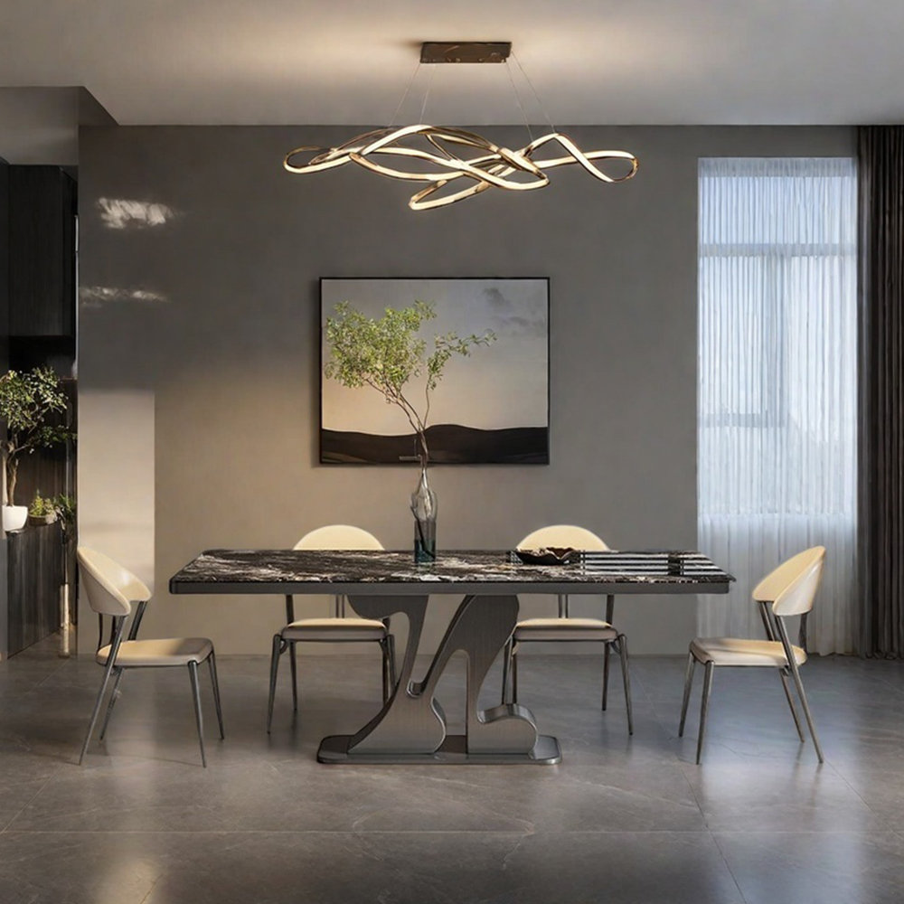 Elamer Light luxury high-end dining table sets | Wayfair