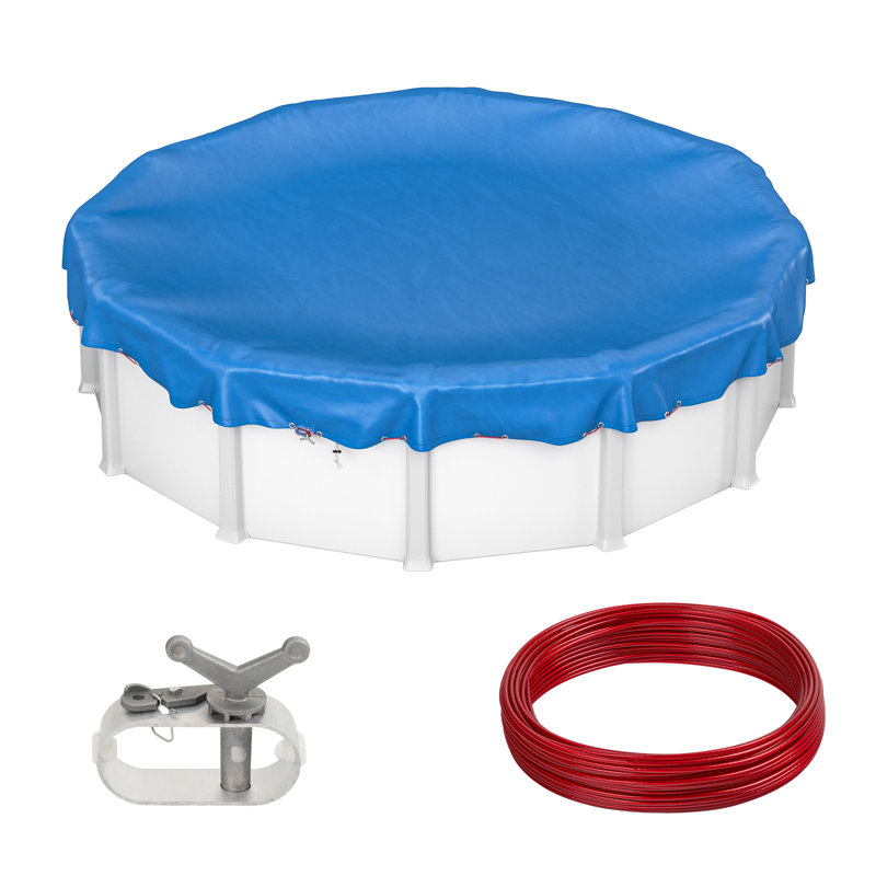 Future Way Round Winter Pool Cover for Above-Ground Pools. UV & Cold ...