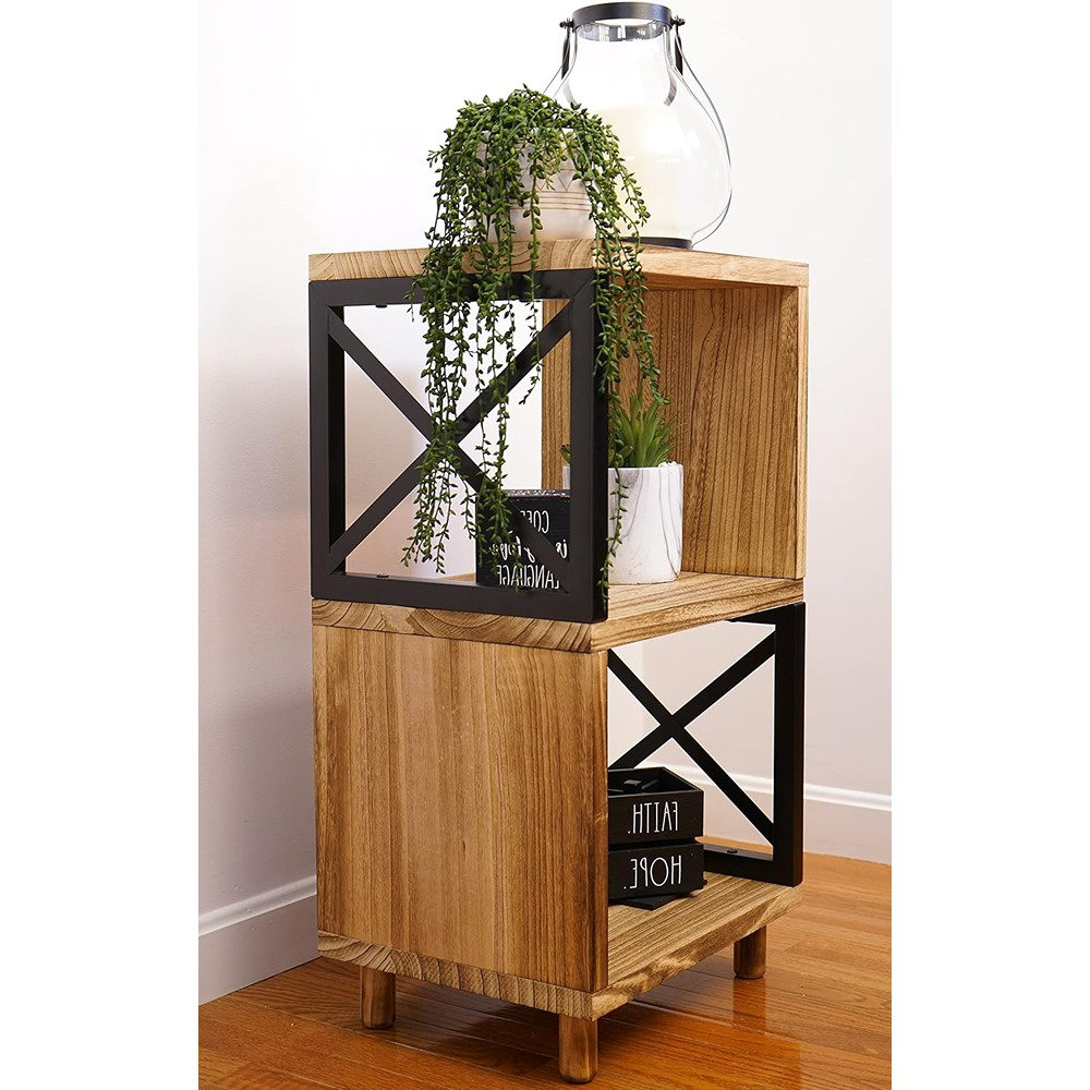 17 Stories Rustic Side Table: Farmhouse End Table, Bedside Table, Wood ...