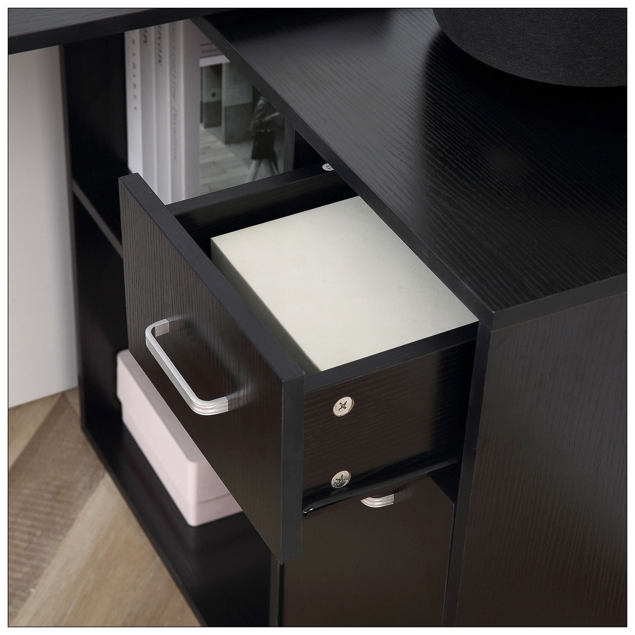 Ebern Designs Versatile L-Shaped Computer Desk With Abundant Storage ...