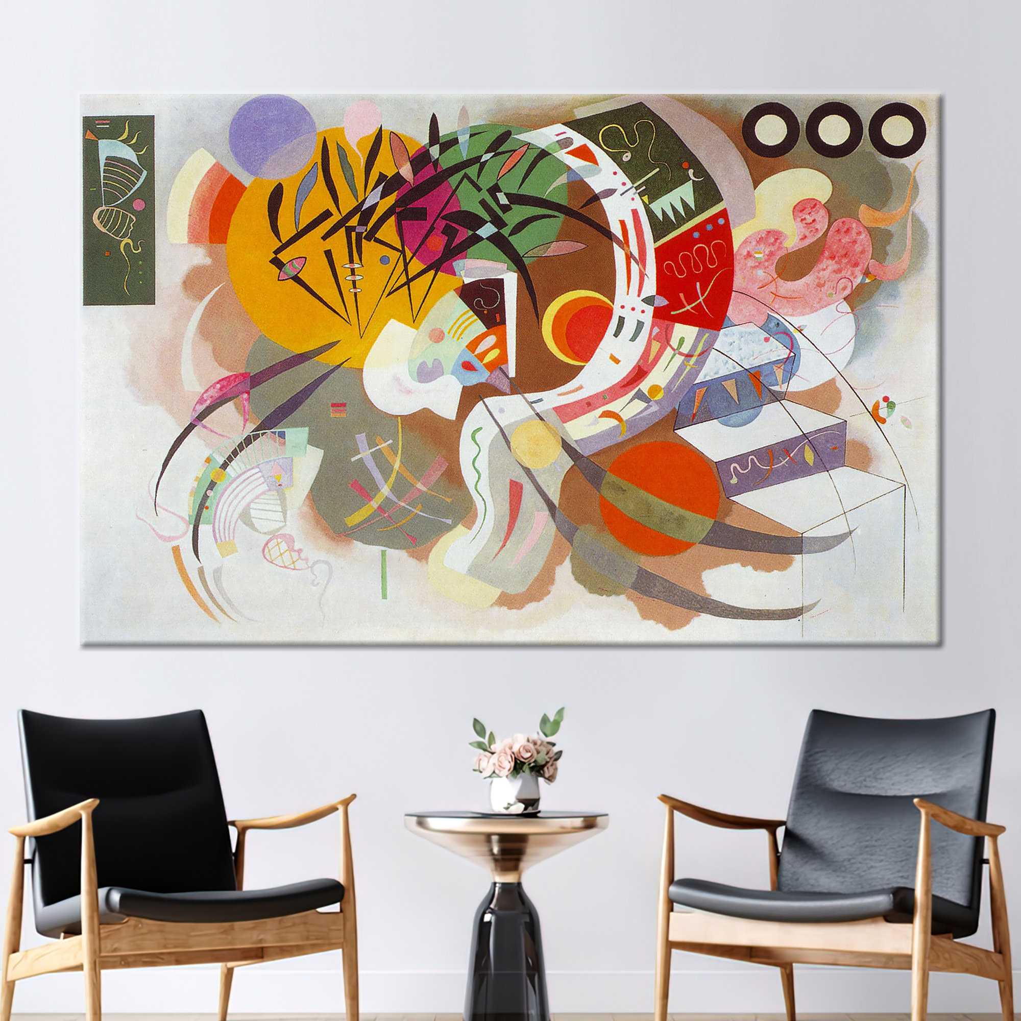 Wade Logan® Dominant Curve Wassily Kandinsky, Famous 3D Canvas, Modern ...