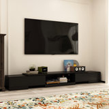 Latitude Run® 63'' W To 93.7'' W 2-Drawer Extendable TV Stand Media ...