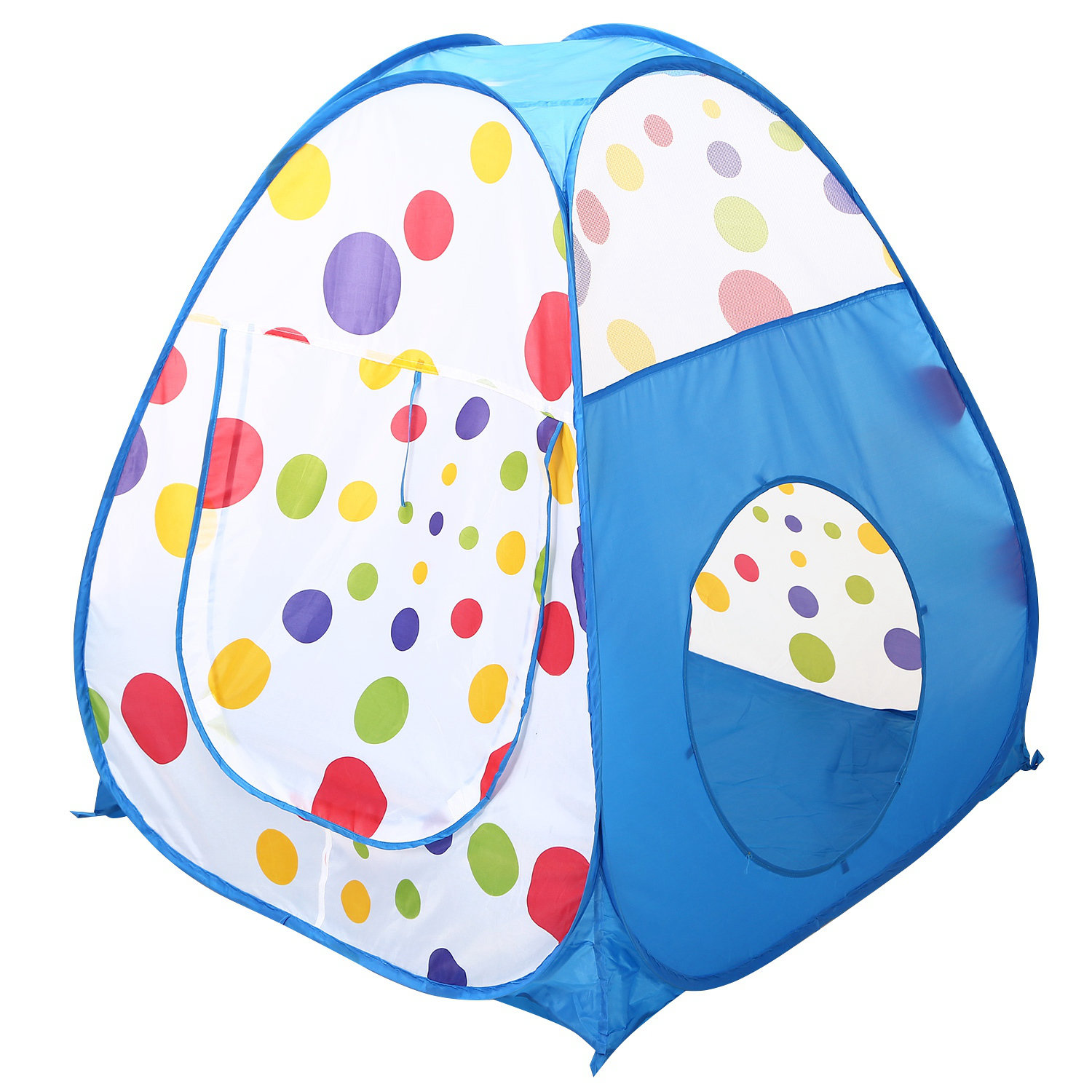 iMounTEK 3.42' x 3.42' Indoor/Outdoor Polyester Pop-Up Play Tent with ...