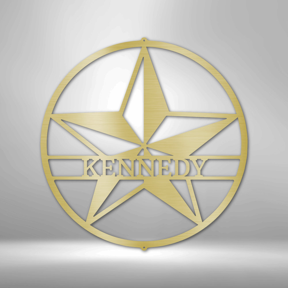 Ophelia & Co. Personalized Star Monogram Steel Sign Steel Art Wall ...