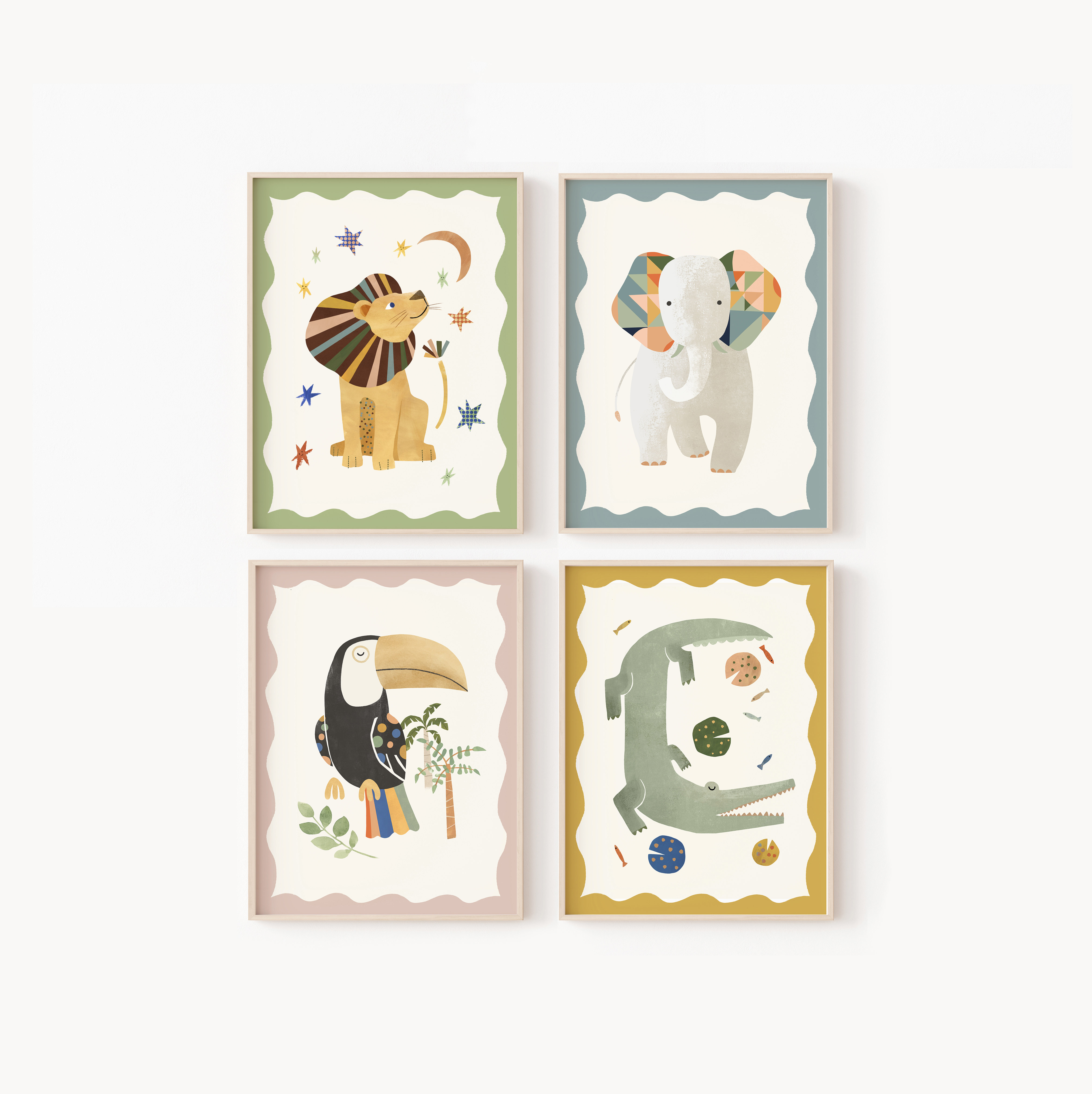 Nemo and Her Safari Art Print Set - Unframed Prints - Wayfair Canada