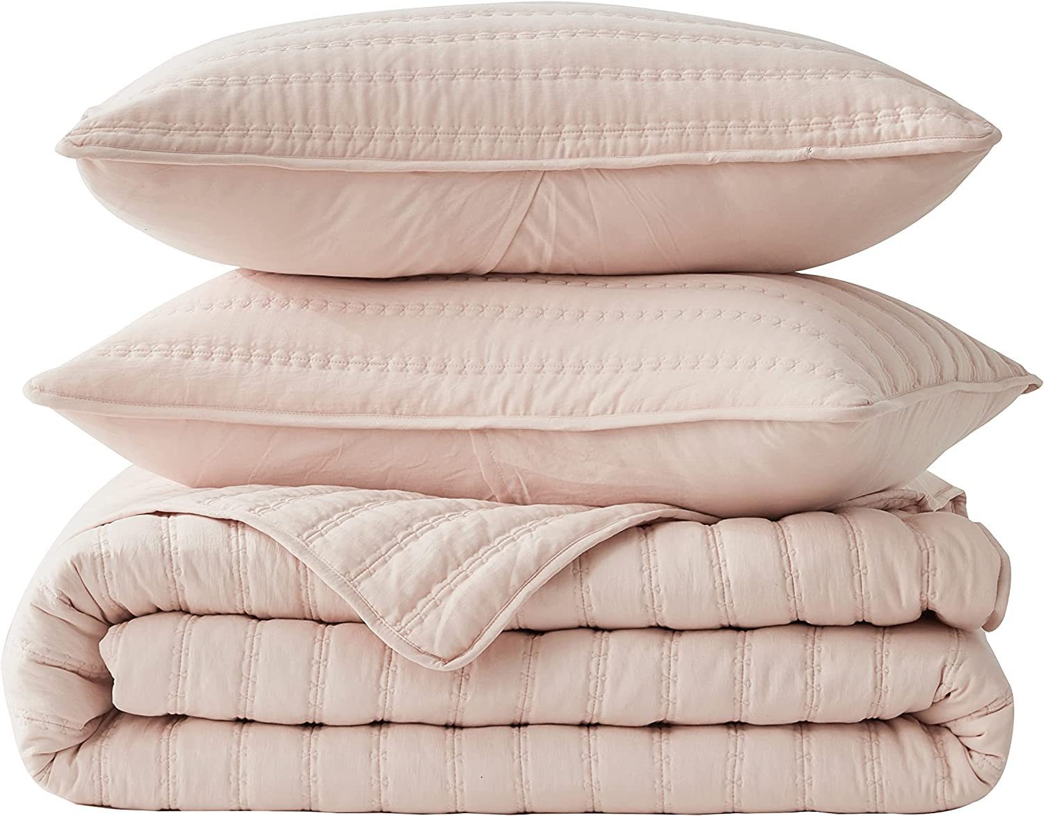 Chezmoi Collection Stone-Washed Microfiber Quilt Set & Reviews | Wayfair