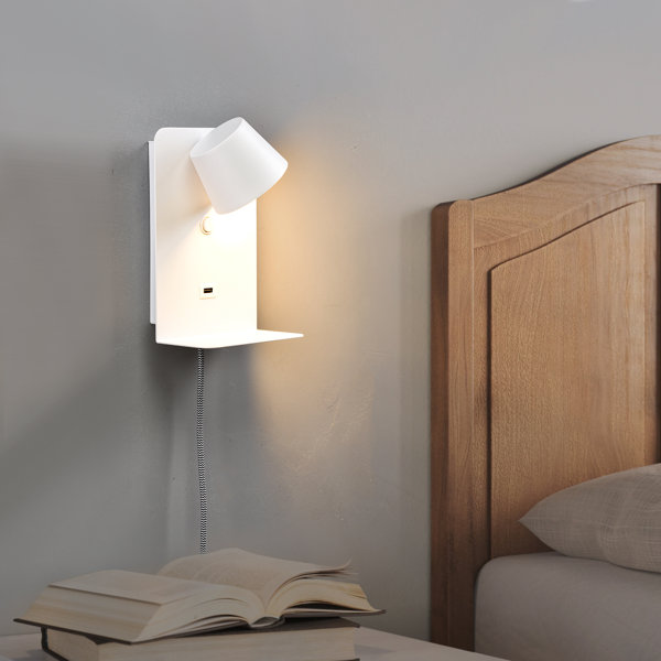 Ebern Designs Pittsgrove LED Corner Wall Light | Wayfair