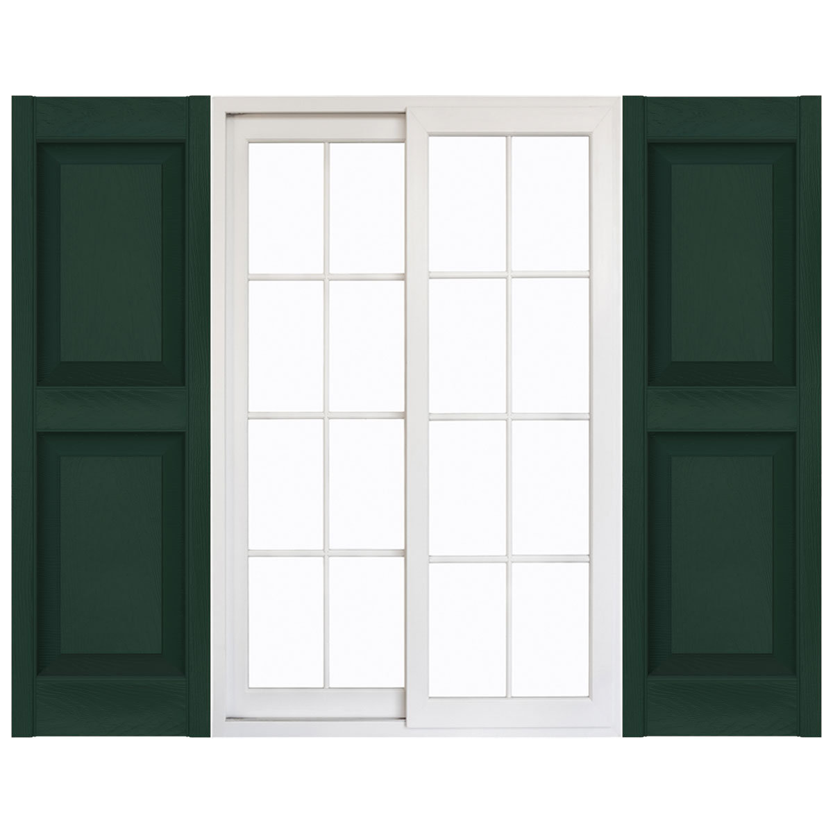 Mid America Mid-America Vinyl, Custom Two Equal Panels, Raised Panel ...