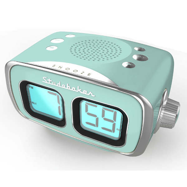 Studebaker Digital Electric Alarm Tabletop Clock & Reviews | Wayfair