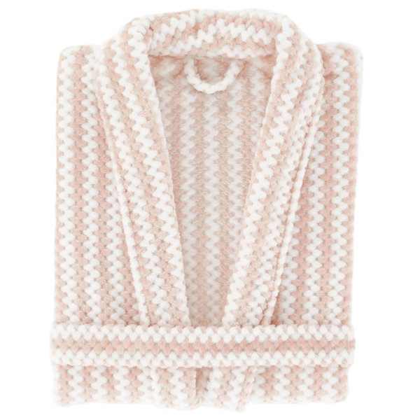 Pine Cone Hill Bubble Stripe Fleece Robe | Wayfair