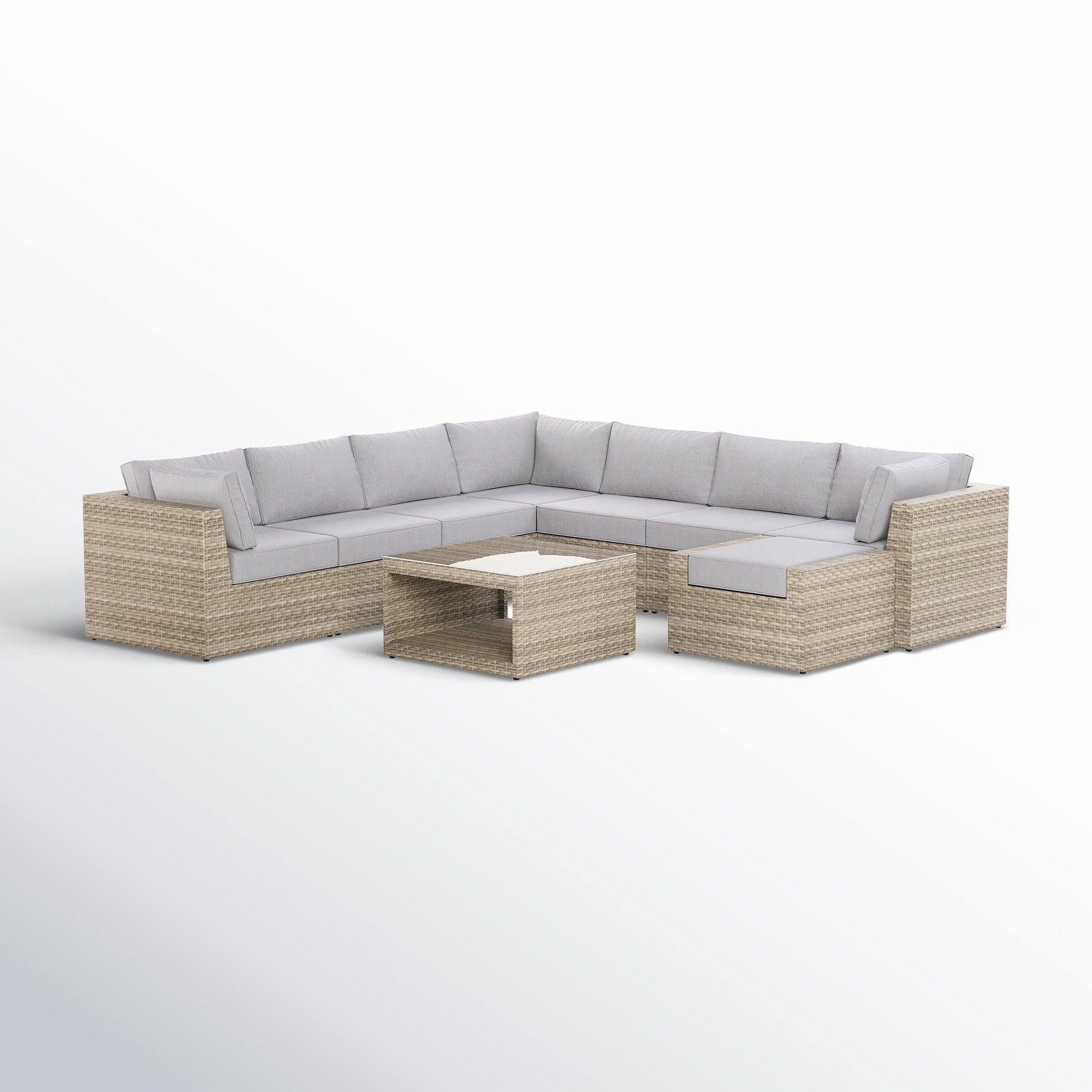 Joss & Main Eastford 9-Piece Deep Seating Set | Wayfair