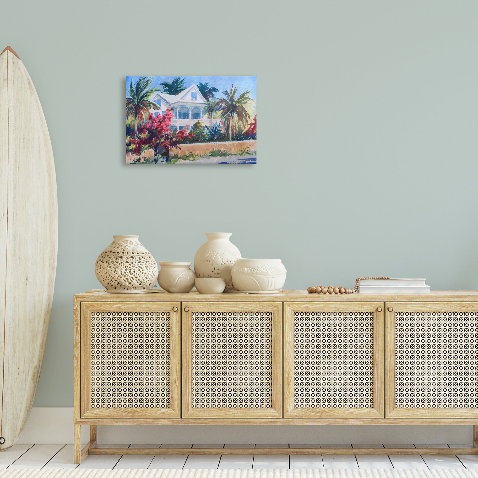 Bay Isle Home™ Palm Tree Cottage Canvas Wall Art by Richard A. Rodgers ...