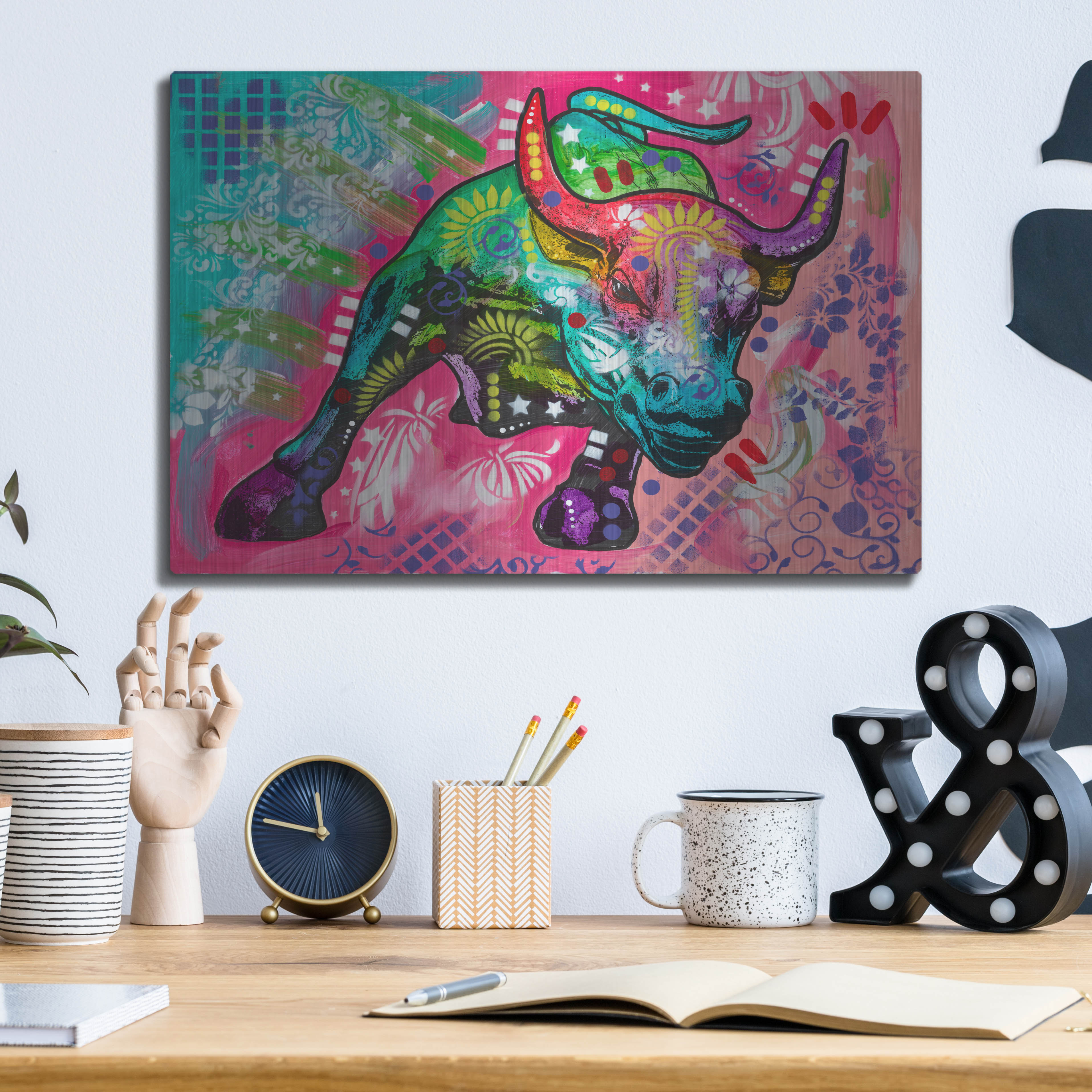 Ivy Bronx 'Bull Market' by Dean Russo Metal Wall Art | Wayfair