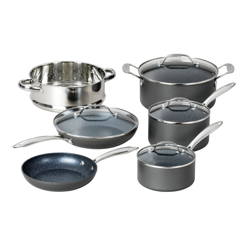 Granitestone Pro Hard Anodized Nonstick 20 Piece Cookware and Bakeware ...