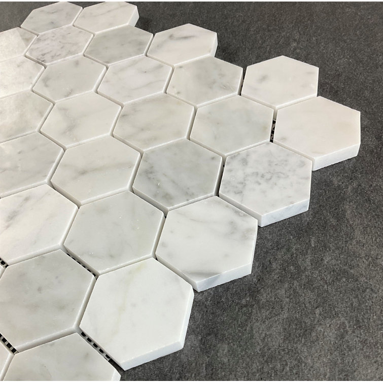 ES Stone Honeycomb 2" x 2" Honeycomb Mosaic Wall & Floor Tile & Reviews ...