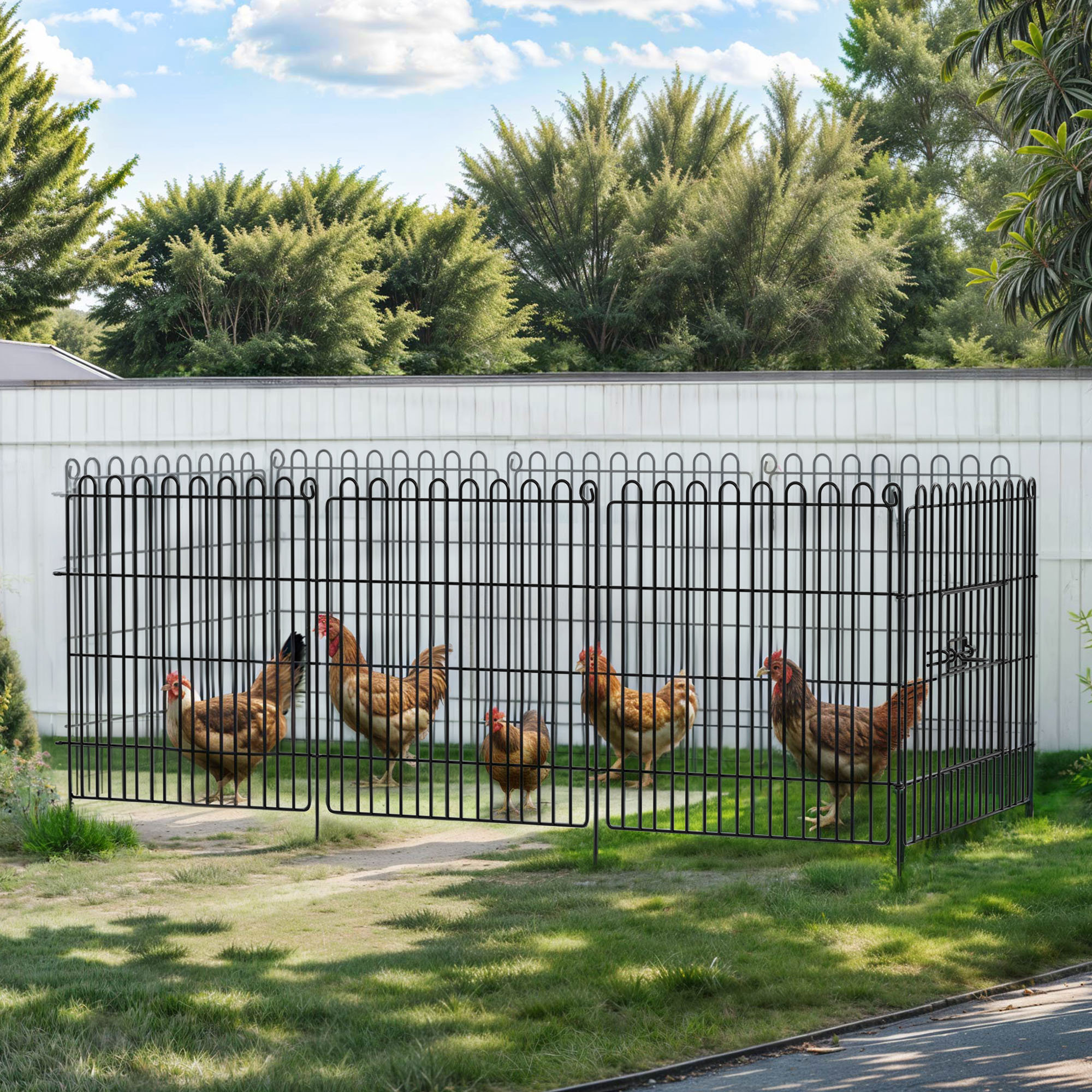 Tucker Murphy Pet™ Fattal DIY Deformable 8-panel 14.32 ft² Chicken Run ...