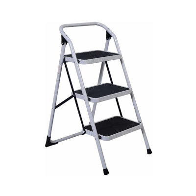 WFX Utility™ Havasu 3 - Step Steel Lightweight Folding Step Ladder ...