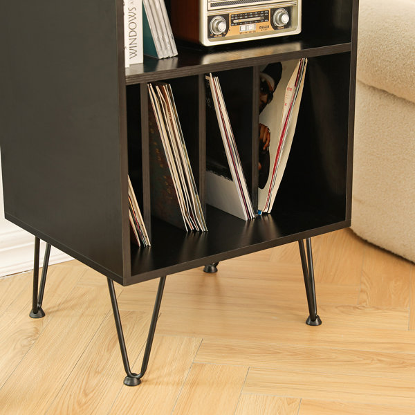 George Oliver Audio Rack with LED Lights & Reviews | Wayfair
