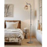 Gracie Oaks Rustic Farmhouse Tree Trunk Floor Lamp for Bedroom Living ...