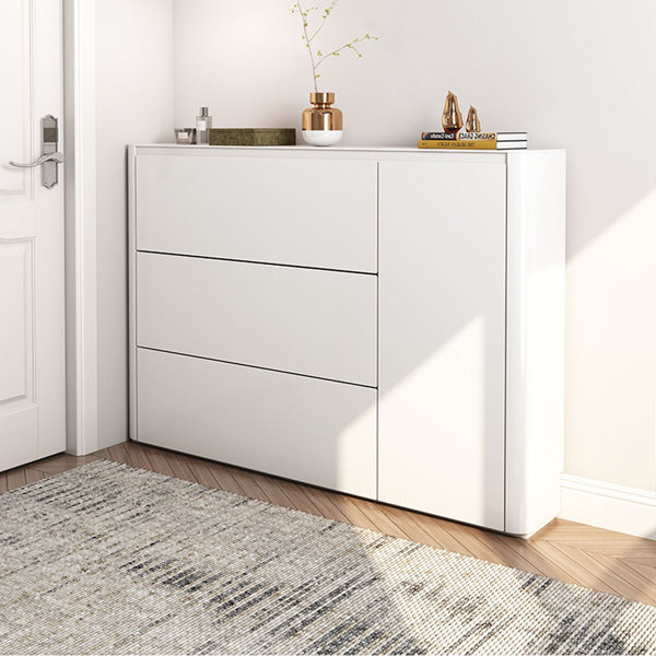 RARLON Shoe cabinet ultra-thin flip bucket simple entry aisle home ...