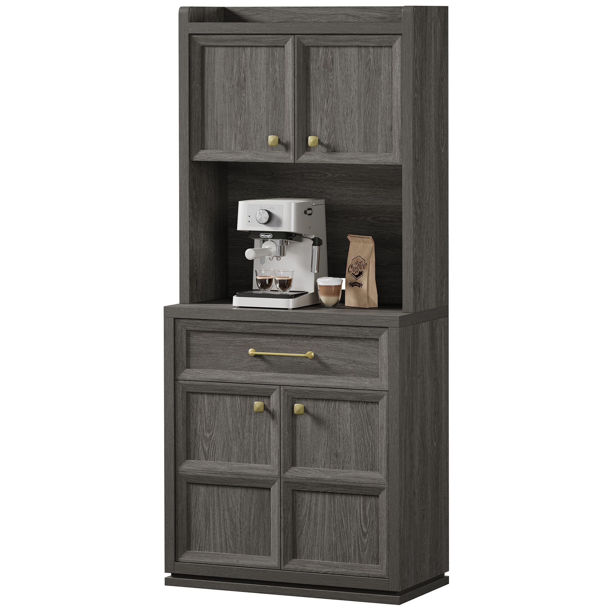 Latitude Run® 70.8'' Kitchen Pantry Storage Cabinets With Drawer And ...