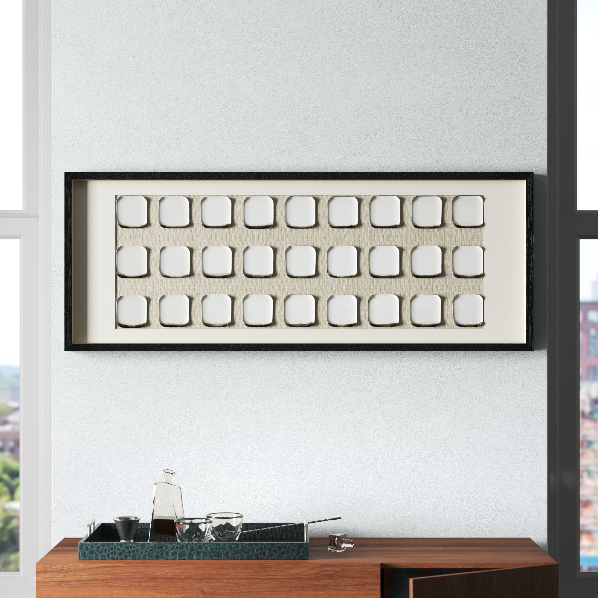 Wade Logan® Tiles Framed Wall Decor | Wayfair