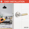 Sure-Loc Hardware Aspra Round Privacy Rosette, Straight Knurled Grip ...