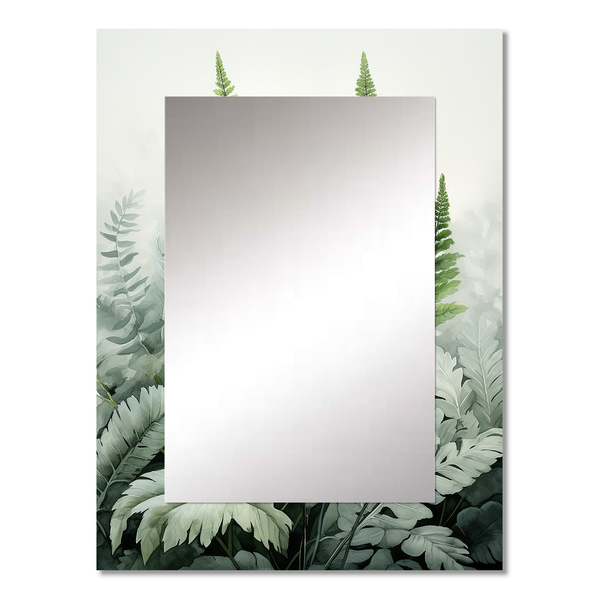 Dakota Fields Minimal Ferns Emerald Reverie II - Ferns Large Wall ...