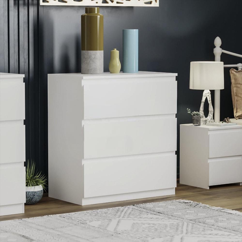 Ebern Designs Drawer Dresser Chest, Side Tables With 3 Drawers | Wayfair