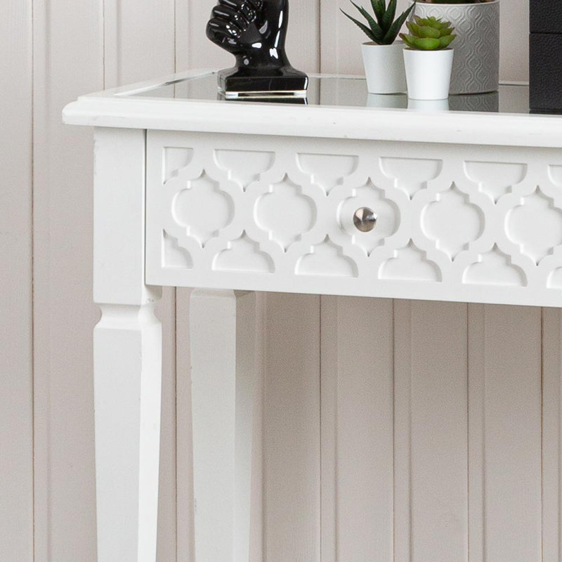 Rosdorf Park Crediton 2 Drawers Console Table for Hallway & Living Room ...