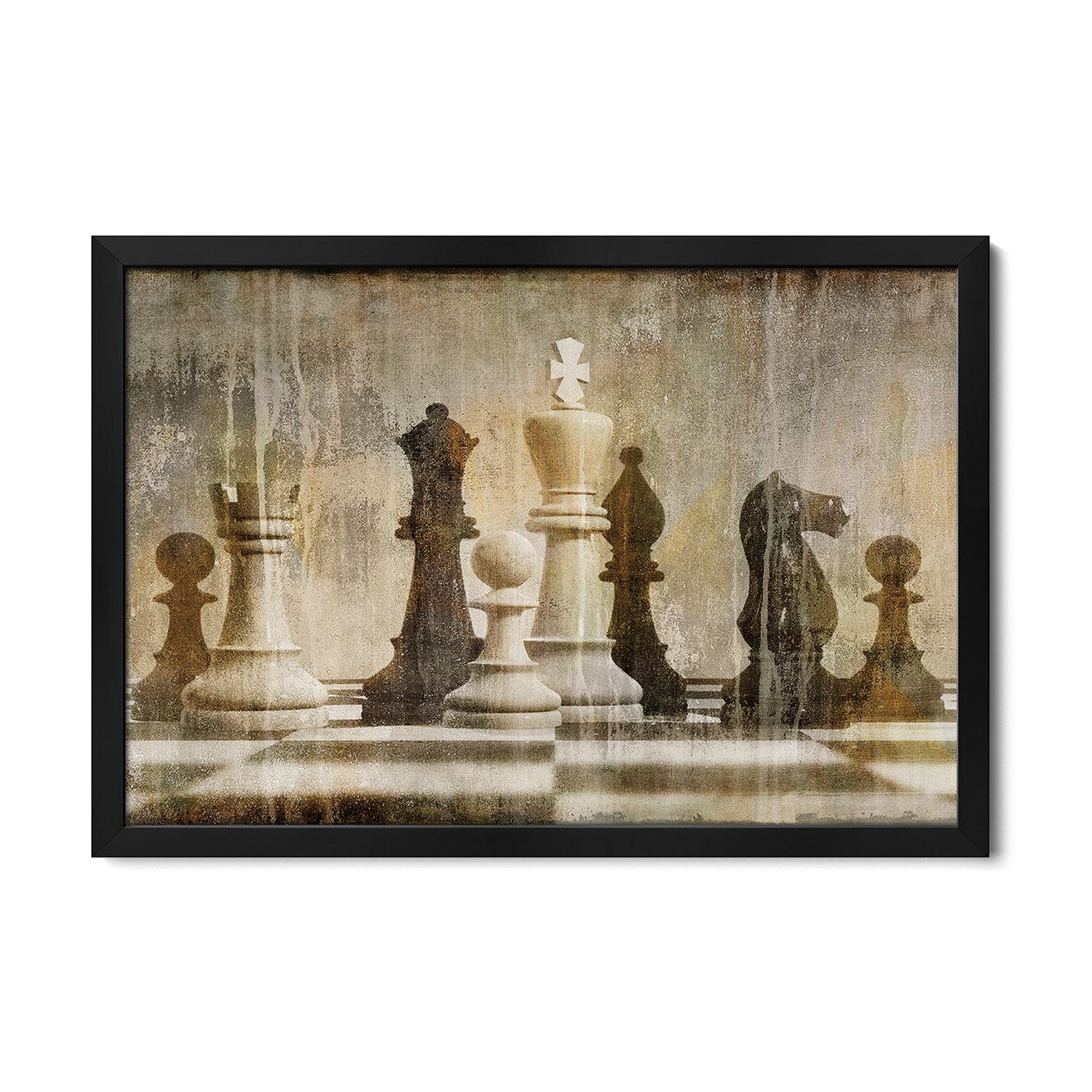 Latitude Run® Chess Premium Framed Poster by Russell Brennan | Wayfair