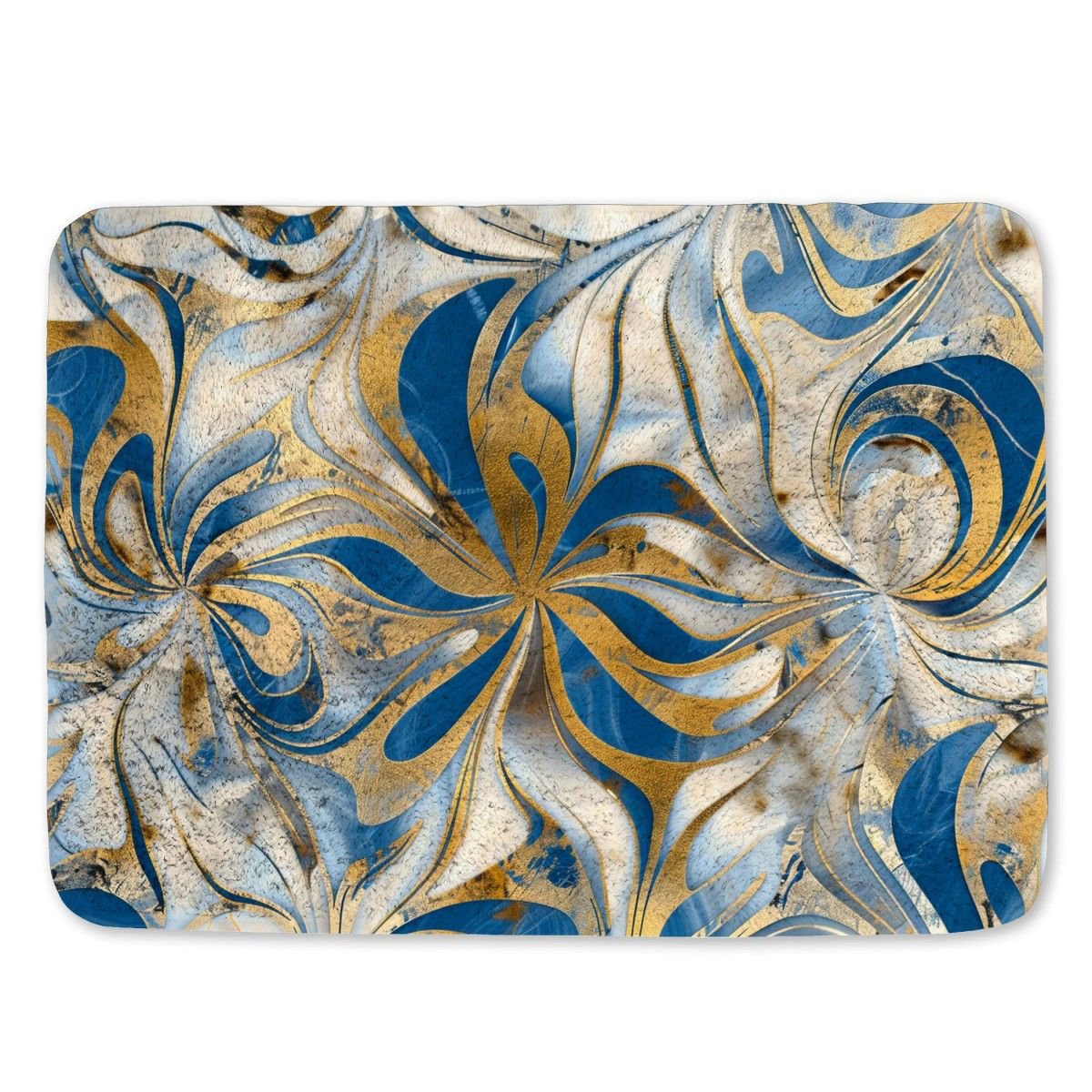 Red Barrel Studio® Floral Abstract Bath Mat Artwork Bathroom Decor ...