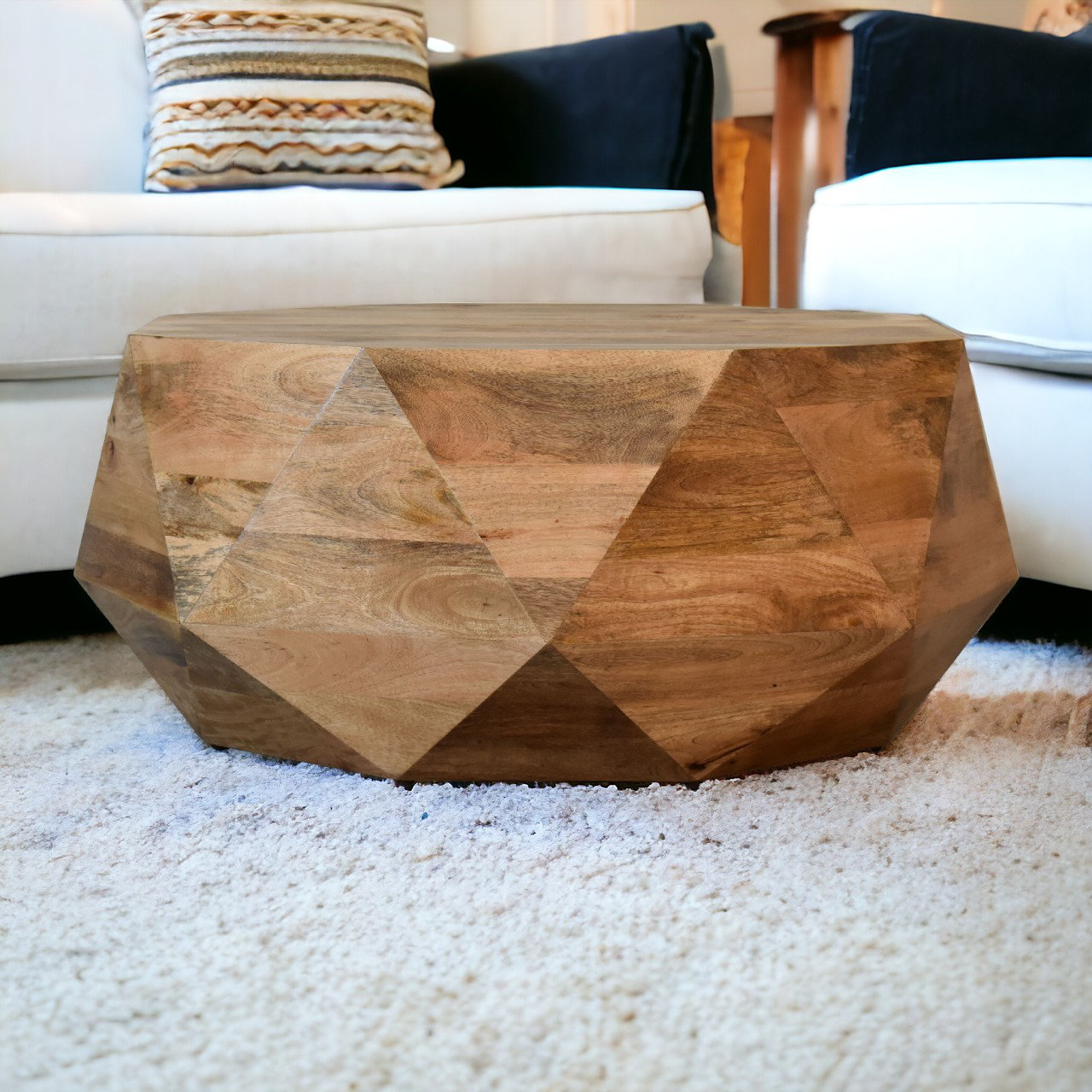 Loon Peak Ciprianna Solid Wood Block Coffee Table - Wayfair Canada