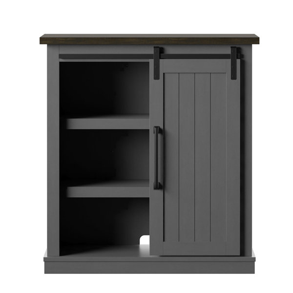 Three Posts™ Lowman Accent Cabinet with Sliding Barn Door & Reviews ...