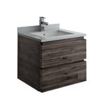 Wrought Studio Leota 24" Wall-Mounted Single Bathroom Vanity Set ...