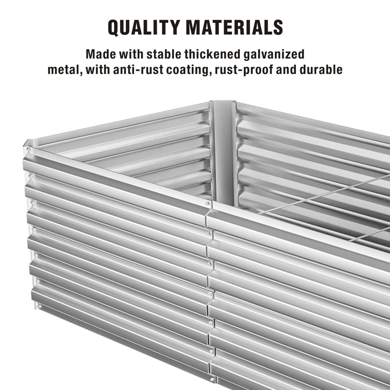 Arlmont & Co. Metal Raised Garden Bed "& Reviews" | Wayfair