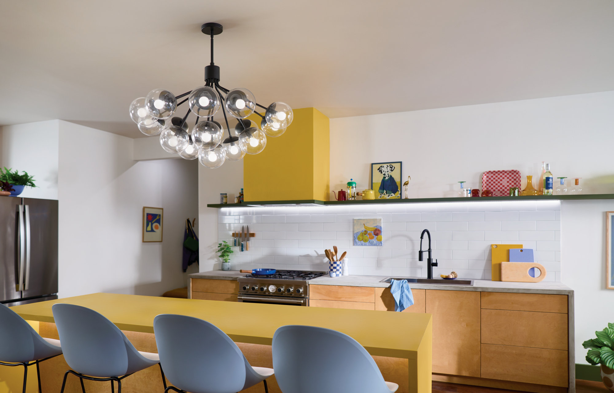 Rosdorf Park Husnaa Steel Dimmable Globe Chandelier | Wayfair