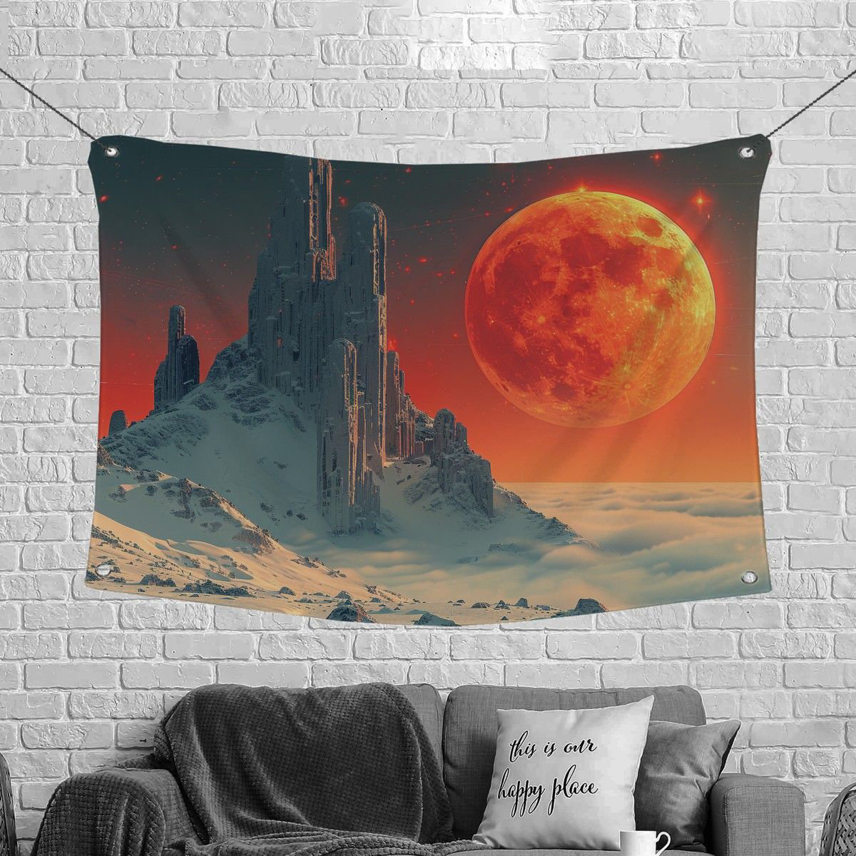 Ivy Bronx House Wall Tapestry - Building Wall Decor_12155 - Wayfair Canada