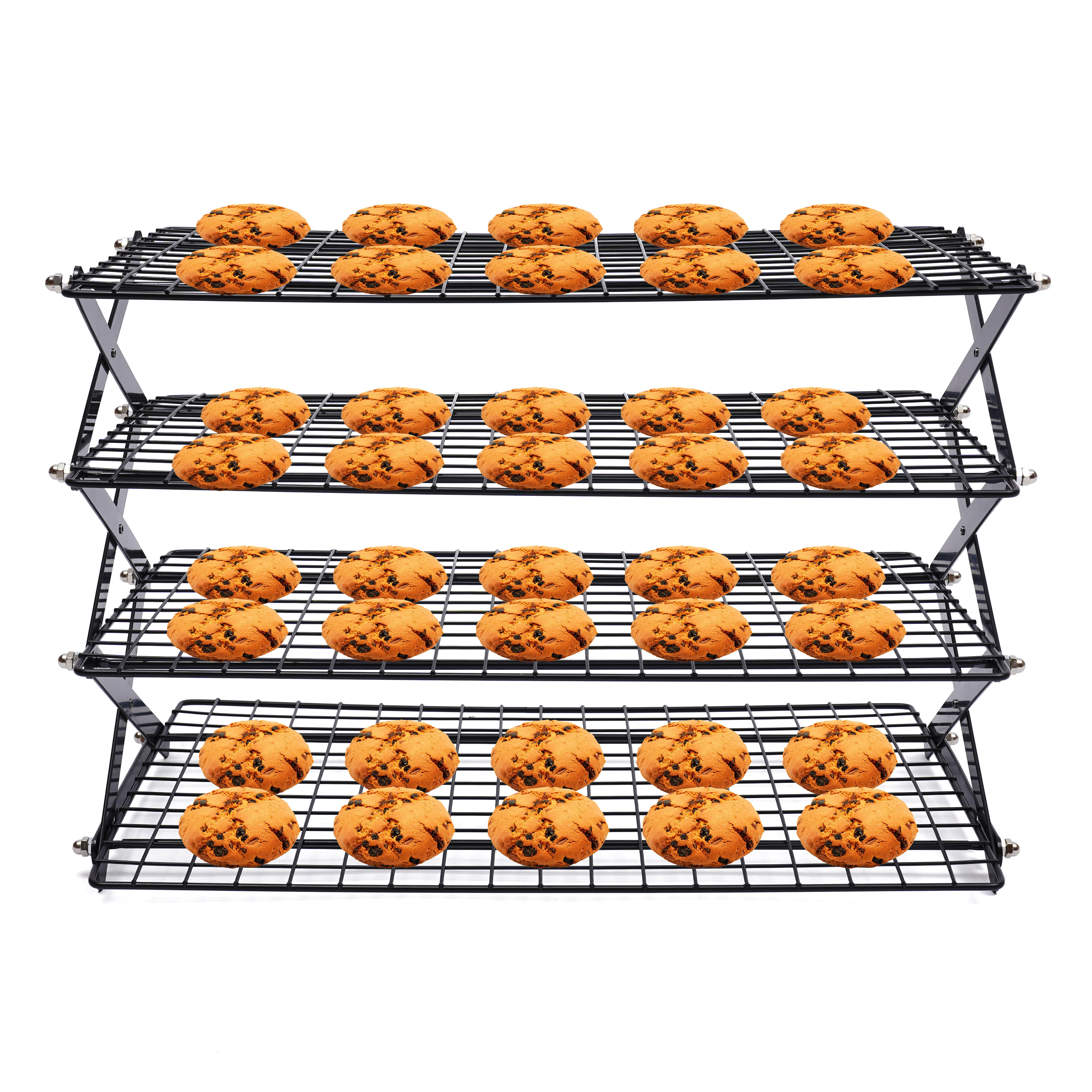 YYBUSHER 4 Tiers Foldable Baking Cooling Rack Grilling Drying Rack ...